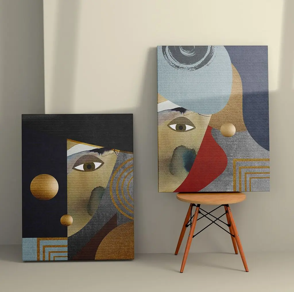 Wallity Zidna dekoracija 2KNV4335, 50 x 70cm, 2 komada