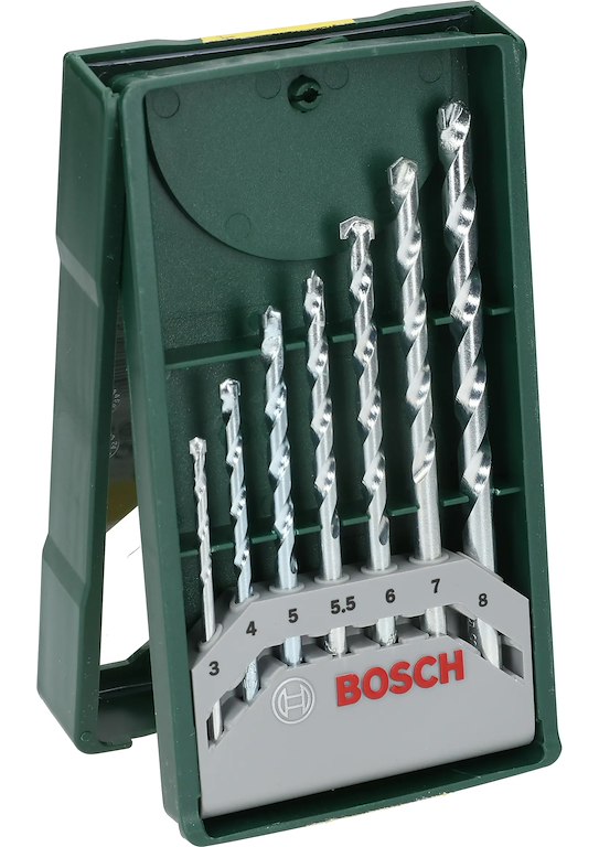 Bosch 7-delni Mini X-Line set burgija za kamen 2607019581