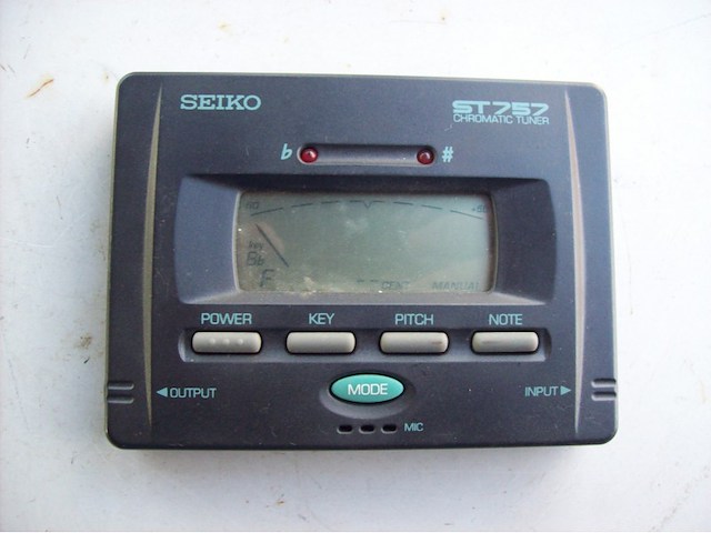 SEIKO ST757 Chromatic Guitar Tuner
