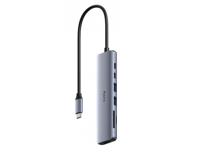 Cudy UH407 , 7-In-1 HDMI SD/TF 4K USB-C Hub, 60/144/240 Hz, 5Gps, 100W