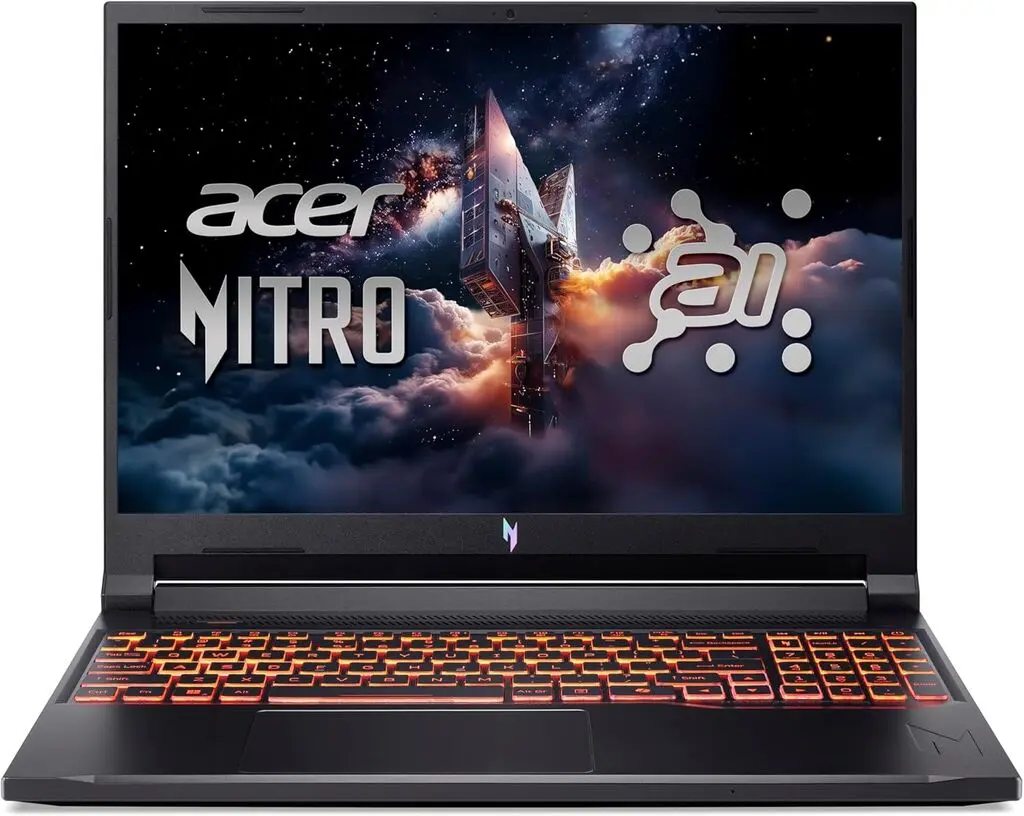 Acer Gaming laptop Nitro V16 AI ANV16-42 NoOS/16" 180Hz/Ryzen 7 260/16GB/1TB SSD/RTX 5060-8GB/backlit/crna