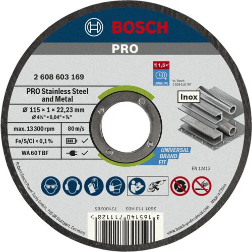 BOSCH REZNA PLOČA 115X1 INOX 2608603169/6667