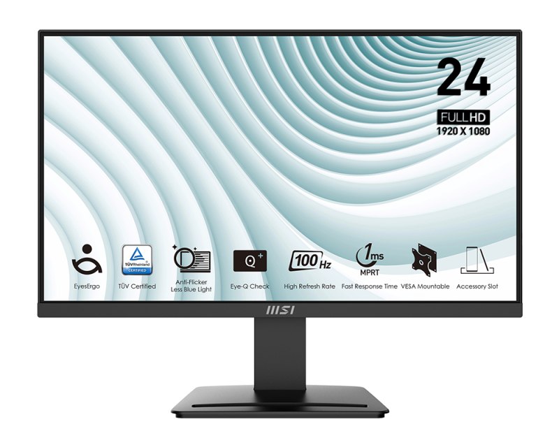 MSI 23.8 inča PRO MP2412 FHD 1920x1080 VA 100 Hz business monitor
