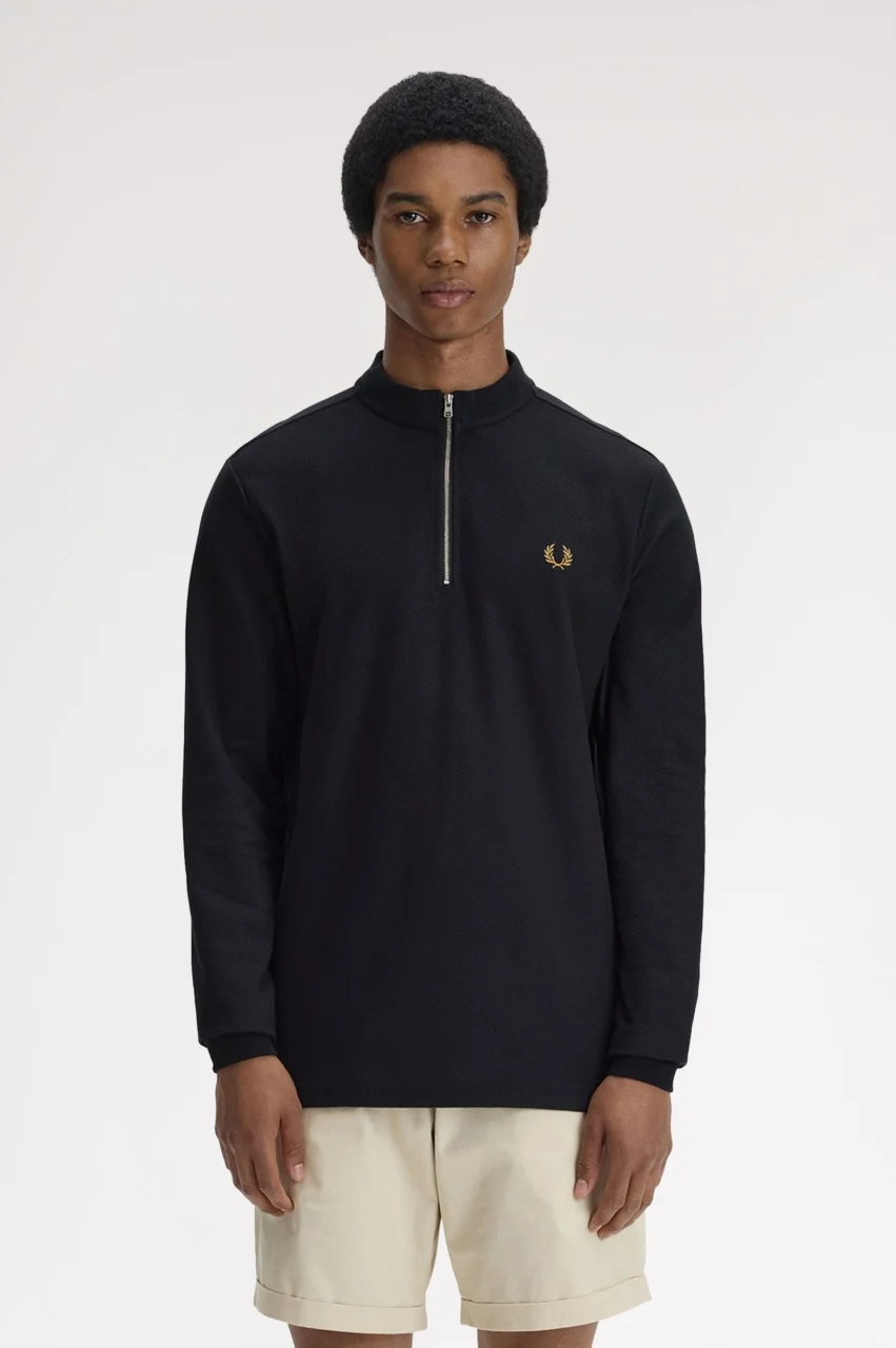 FRED PERRY HALF ZIP LONG MAJICA