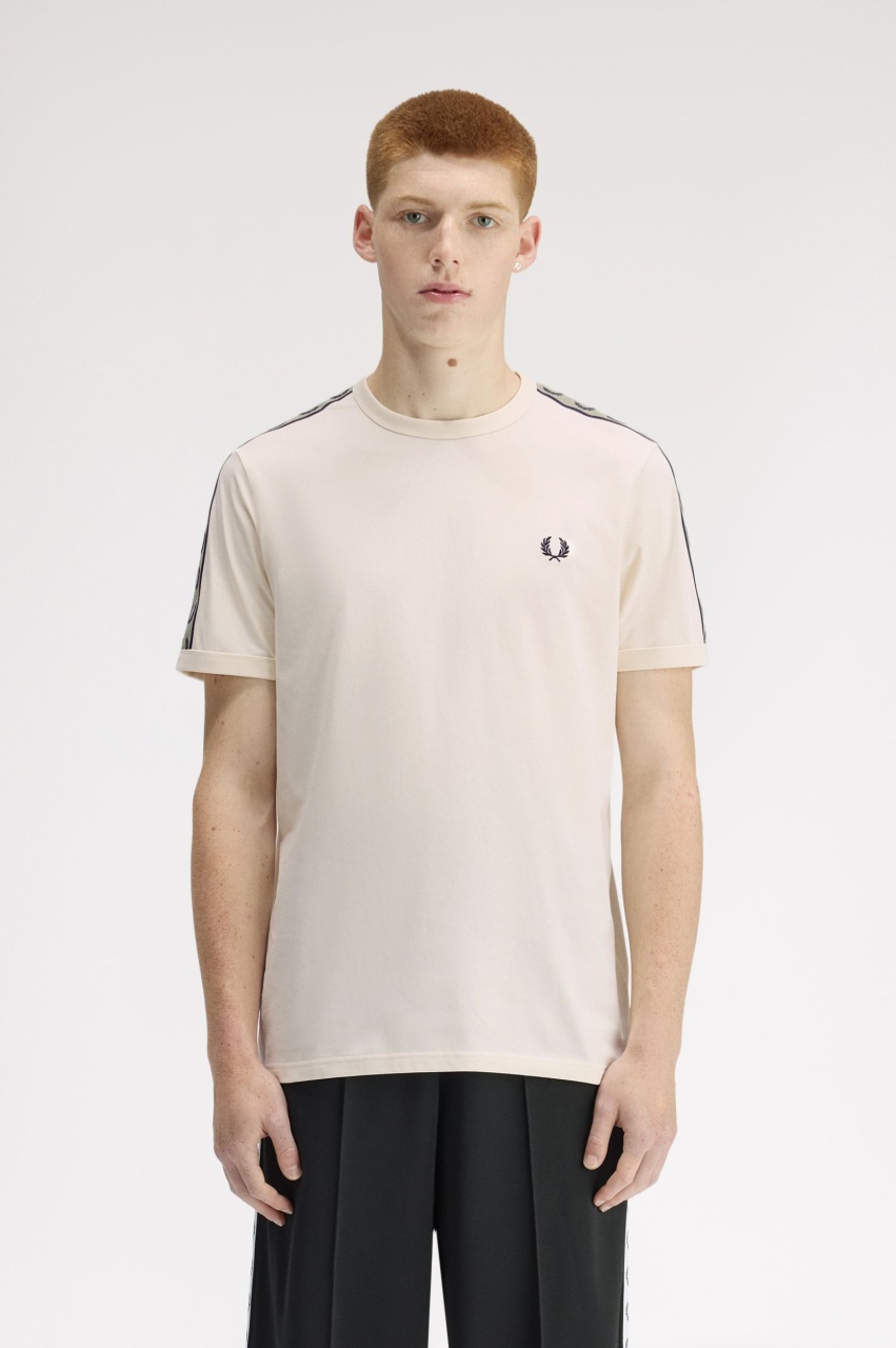 FRED PERRY RINGER MAJICA ECRUN