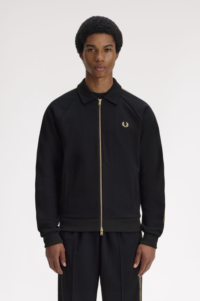 FRED PERRY J2302 102 CROSS TAPE JAKNA BLK