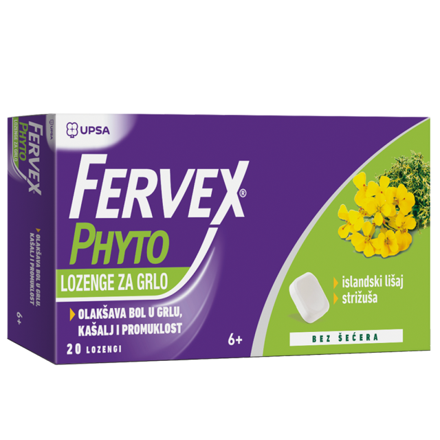 FERVEX PHYTO LOZENGE ZA GRLO 20 KOMADA