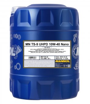 Motorno ulje Mannol TS-9 UHPD 10W40 NANO 20 L