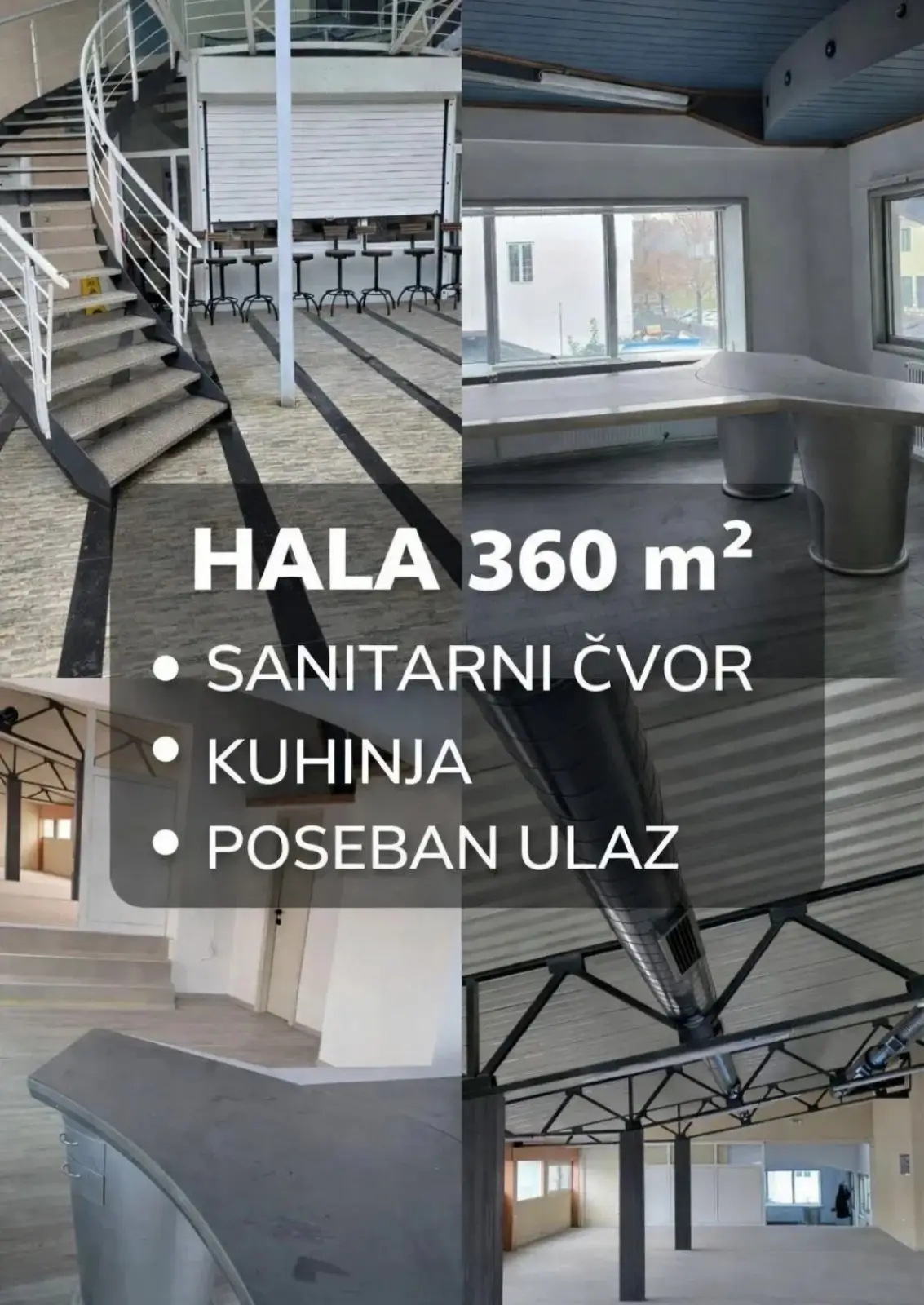 Hala, Novi Sad, 1.0 soban, 360m²
