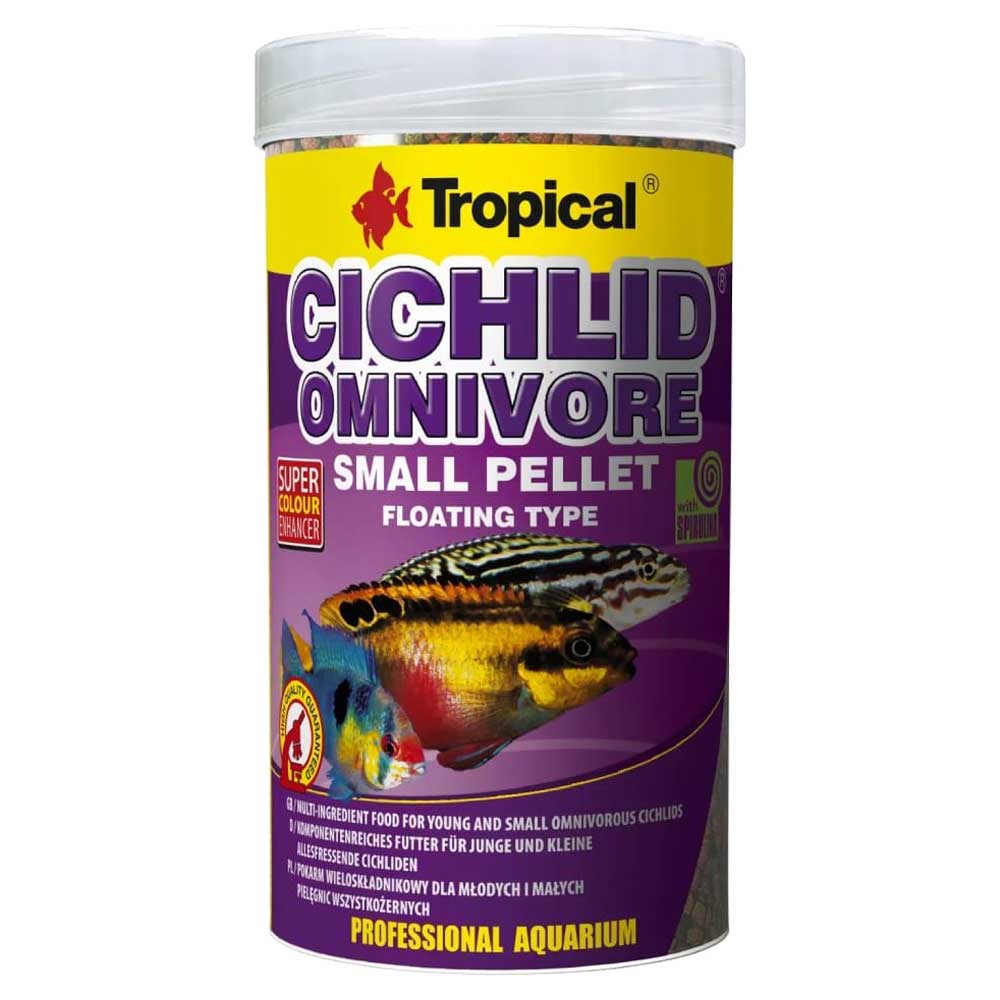 Tropical cichlid omnivore small pellet 250ml