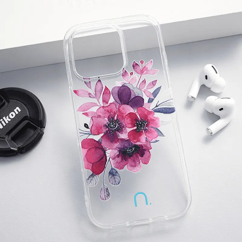 Maska za telefon Nanobit Print za iPhone 16 Pro Flowers