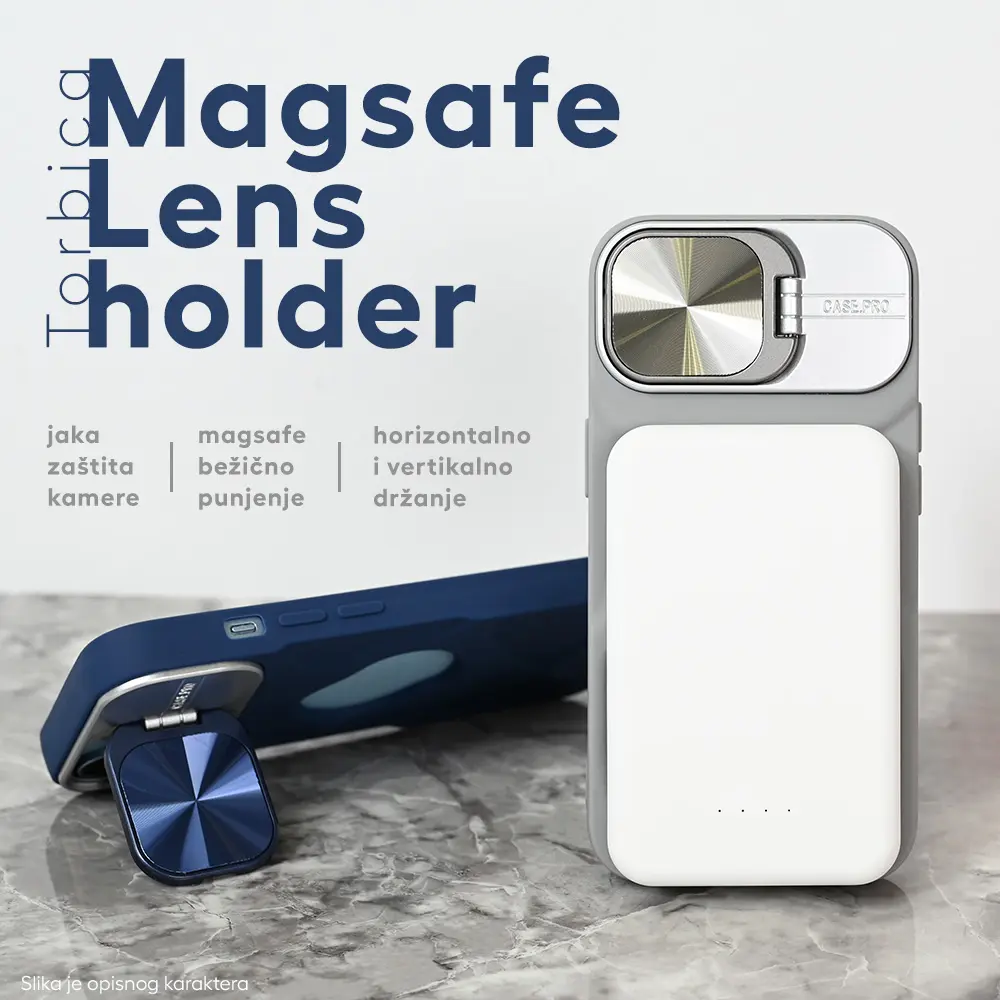Maska za mobilni telefon iPhone 13 LENS HOLDER, Magsafe, Ljubičasta