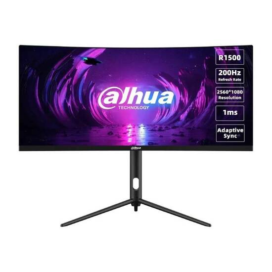 Monitor Dahua LM30-E330C 30", 2560X1080 200HZ CURVED 21X9 Gaming, LED VA, Crna boja