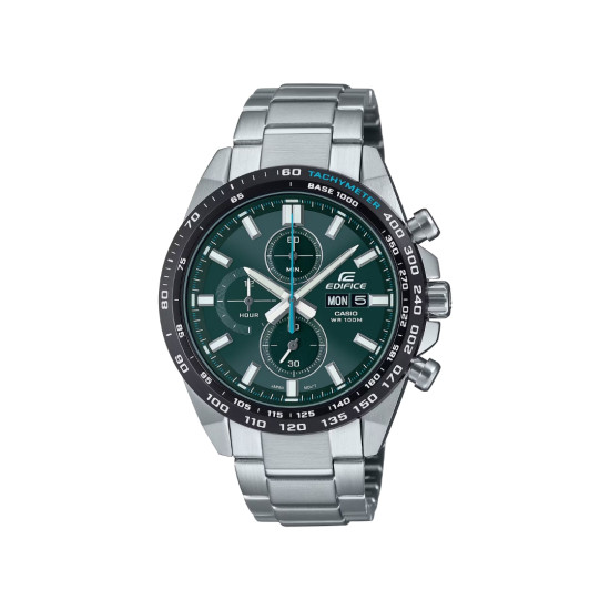 Casio Edifice EFR-574DB-3A muški sat Chrono Tachymeter Deep Green Dial Compact Size 10ATM