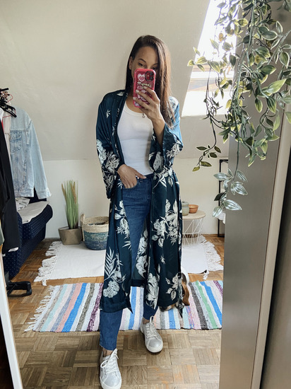 Zinnia cvetni kimono UNI