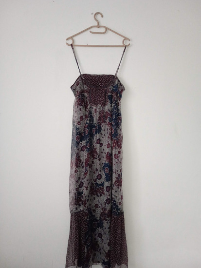 ZARA MAXI HALJINA OD SVILE, NOVO