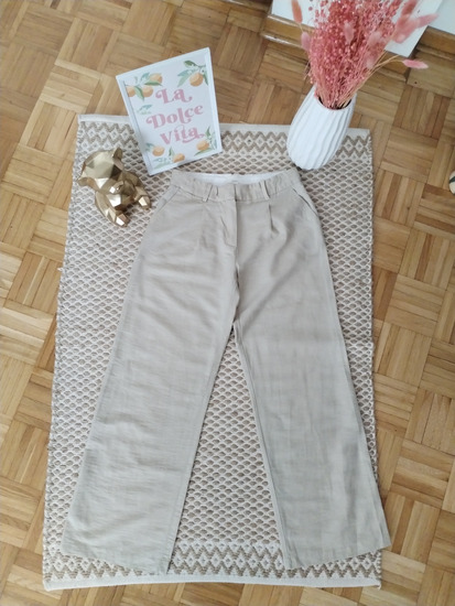 H&M pantalone od lana i viskoze