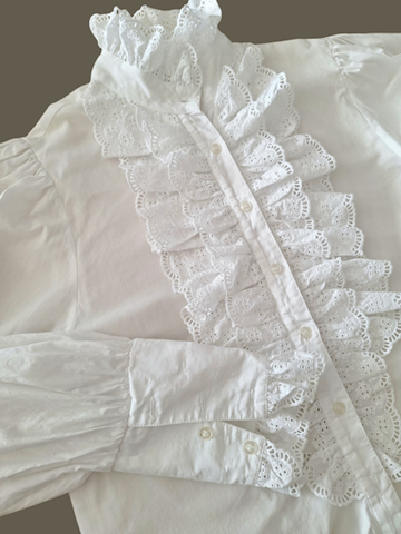 Vintage bela kosulja sa karnerima