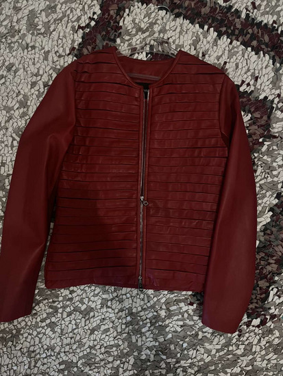 NOVO Emporio Armani original crvena kozna jakna