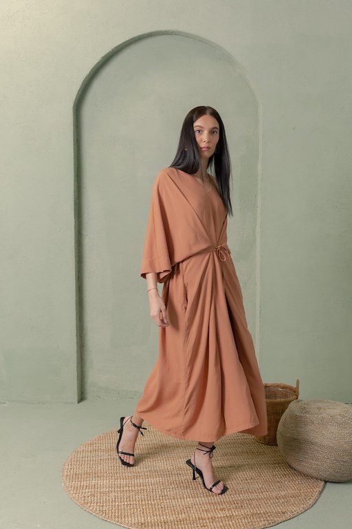 HALJINA KIMONO TERRACOTTA