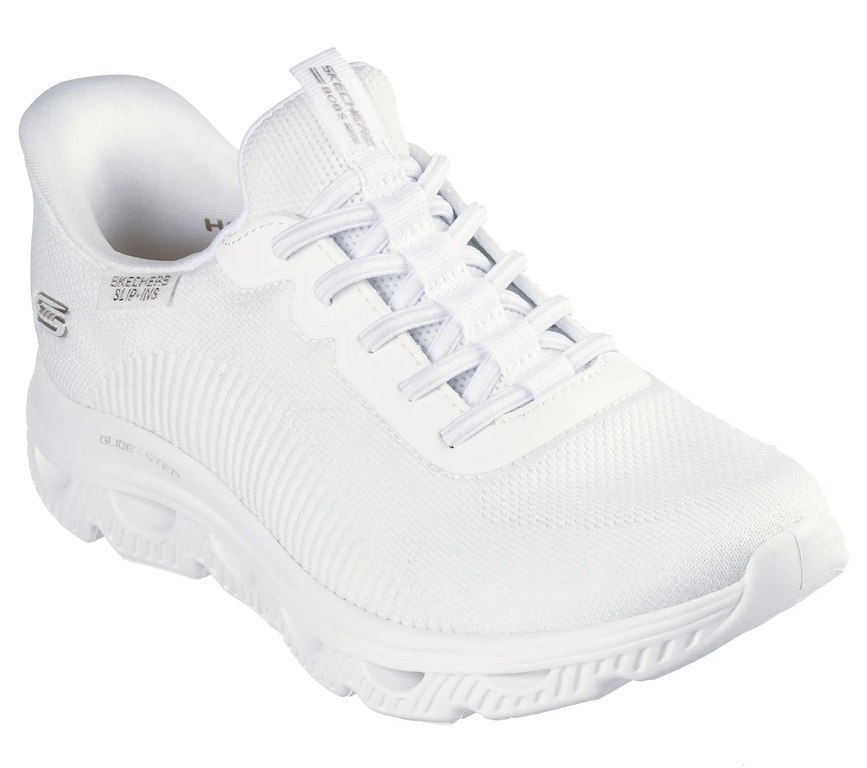 Skechers Ženske patike Bobs Arc Waves, 117629-W, Bele