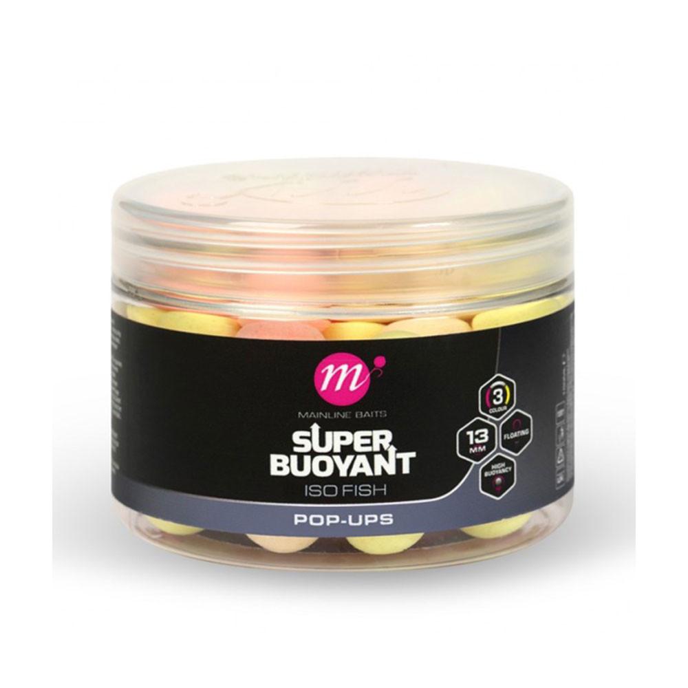 ISO FISH SUPER BUOYANT POP-UPS - 13mm - PINK,YELLOW,WHITE (M21113)