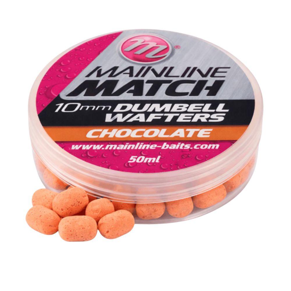 MATCH DUMBELL WAFTERS 10mm ORANGE - CHOCOLATE 10mm (MM3113)
