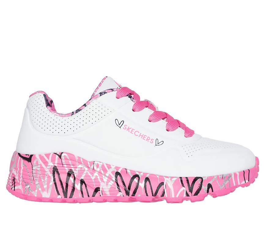 Skechers Patike za devojčice Uno Lite, 314976L-WHP, Belo-roze