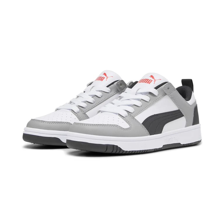 PUMA Patike za dečake Rebound Layup Lo SL Jr, 370490-20, Sivo-bele