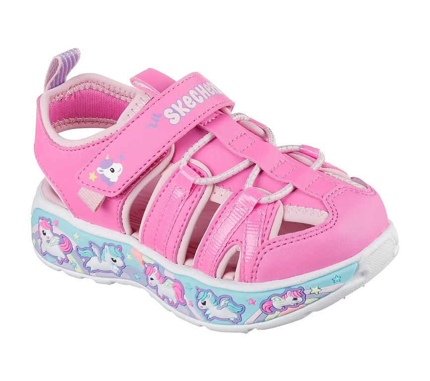 Skechers Sandale za devojčice Play Scene Splash - Cute Crew, 303162N-PKLP, Roze
