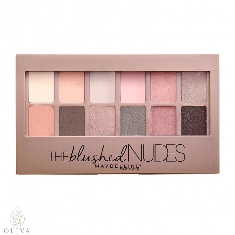 MAYBELLINE NEW YORK BLUSHED NUDES PALETA SENKI ZA OČI 01
