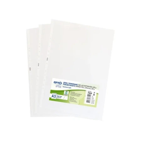 Spree pocket folija za registrator vertikalna 100mic a3 mat 25k ( 481047 )