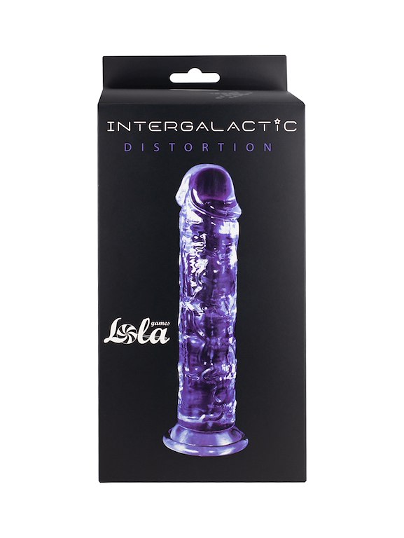 Distortion transparentni ljubičasti dildo