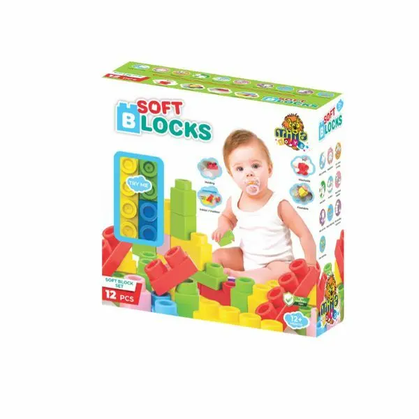 Milla Toys Mekane kocke, 12 komada