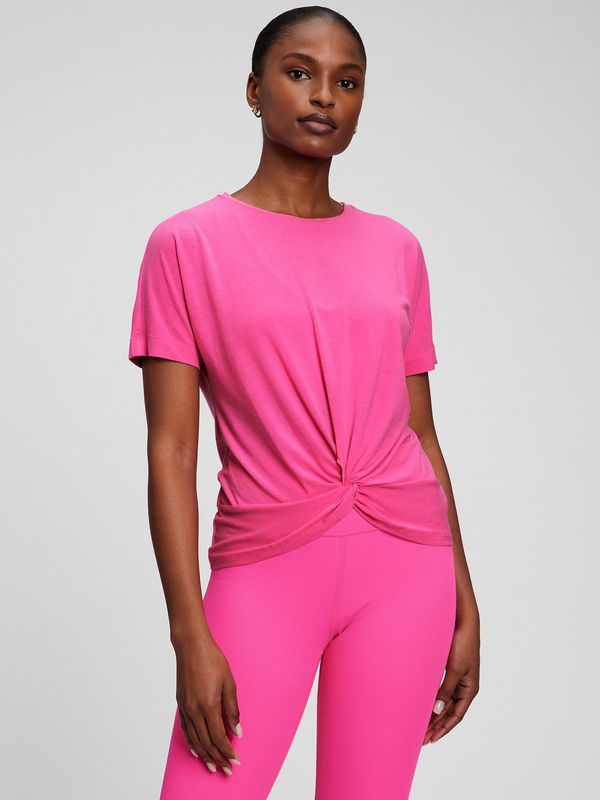 GAPFIT T-SHIRT WITH DECORATIVE TRIM - WOMEN