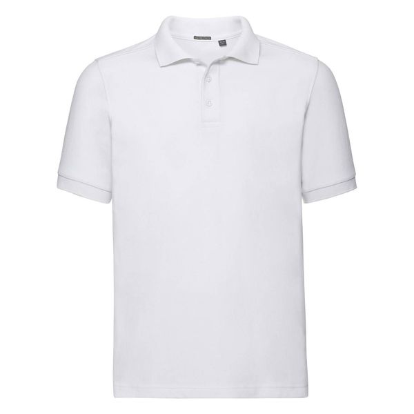 MEN'S T-SHIRT TAILORED STRETCH POLO R567M 95% SMOOTH COTTON RING-SPUN 5% LYCRA 205G/210G