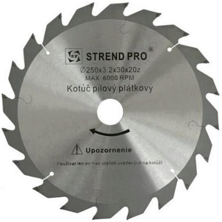 Kružna testera za drvo 160x2.5mm - 16 zuba STREND PRO