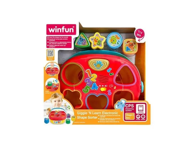 Win Fun Interaktivna igra Sorter oblika Giggle 230201-NL