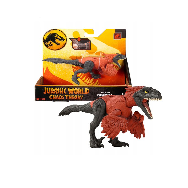 Mattel Dečija igračka Dinosaurus Pyroraptor Jurassic World, Narandžasta