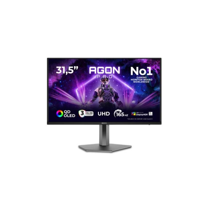 Monitor AOC AG326UD 31.5"/OLED/3840X2160/165Hz/0.03ms GtG/HDMIx2,DP/G-sync/VESA/zvucnici/crna