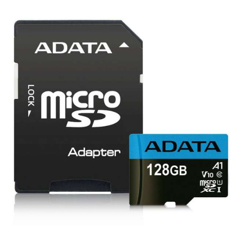 ADATA Micro SD Card 128GB + SD Adapter (AUSDX128GUICL10A1-RA1)