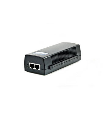 PoE Injektor (802.3af), Gigabit, interno napajanje, 30W
1 x 10/100/1000Base-T RJ45 ulazni port, 1 x 10/100/1000Base-T RJ45 PoE izlazni port