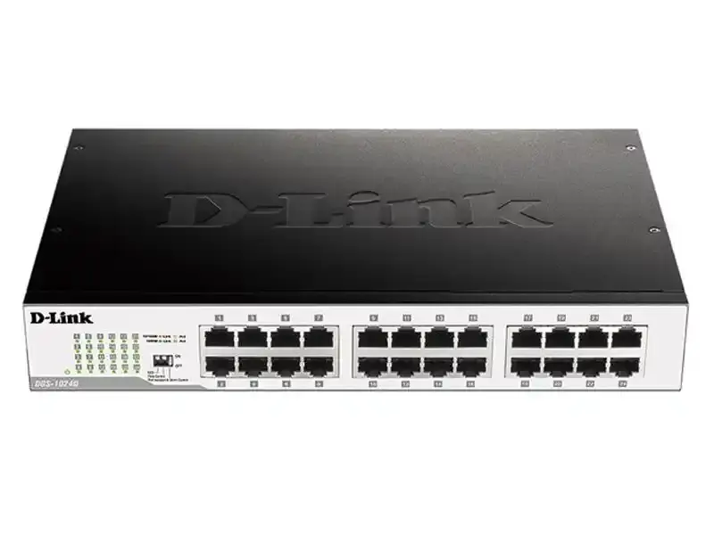 D-link Switch sa 24 porta DGS-1024DE, Gigabit, Unmanaged, Desktop