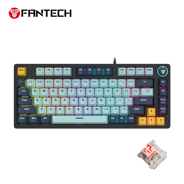 Tastatura Mehanicka Gaming Fantech MK875 RGB Atom 81 SkyBlue (Rosie switch)