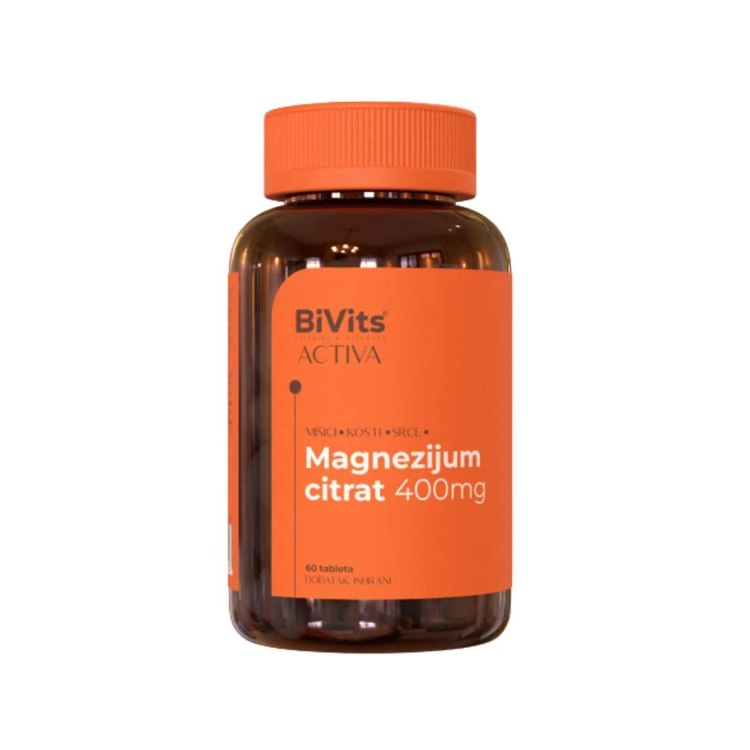 BiVits® Magnezijum Citrat 400 mg + Vitamin B6 60 Tableta