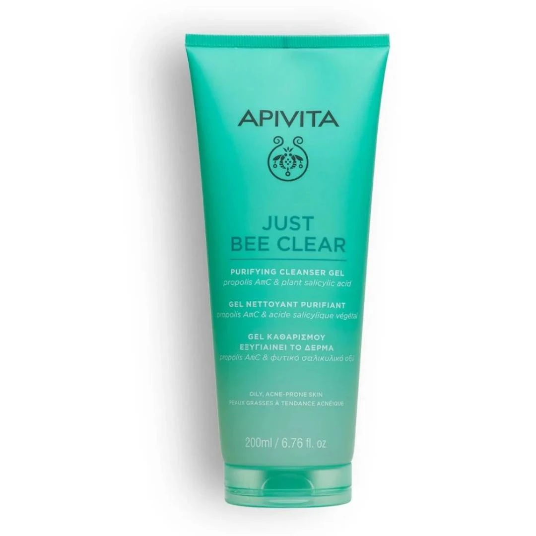 APIVITA JUST BEE CLEAR Gel za Čišćenje Masne Kože Lica 200 mL