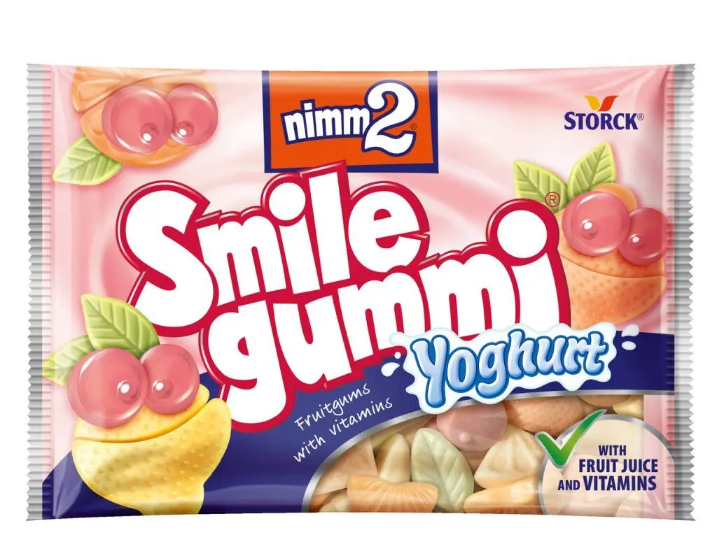 Nimm2 Bombone Smilegummi, Jogurt, 100g
