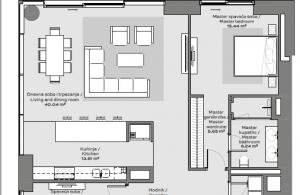 Prodajem, Beograd na vodi, 155m2| Velika terasa |I red do reke