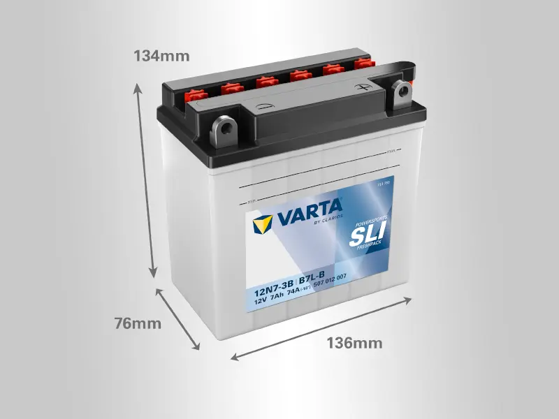 Varta Akumulator Powersport SLI YB7L-B, 12V, 7Ah, D+