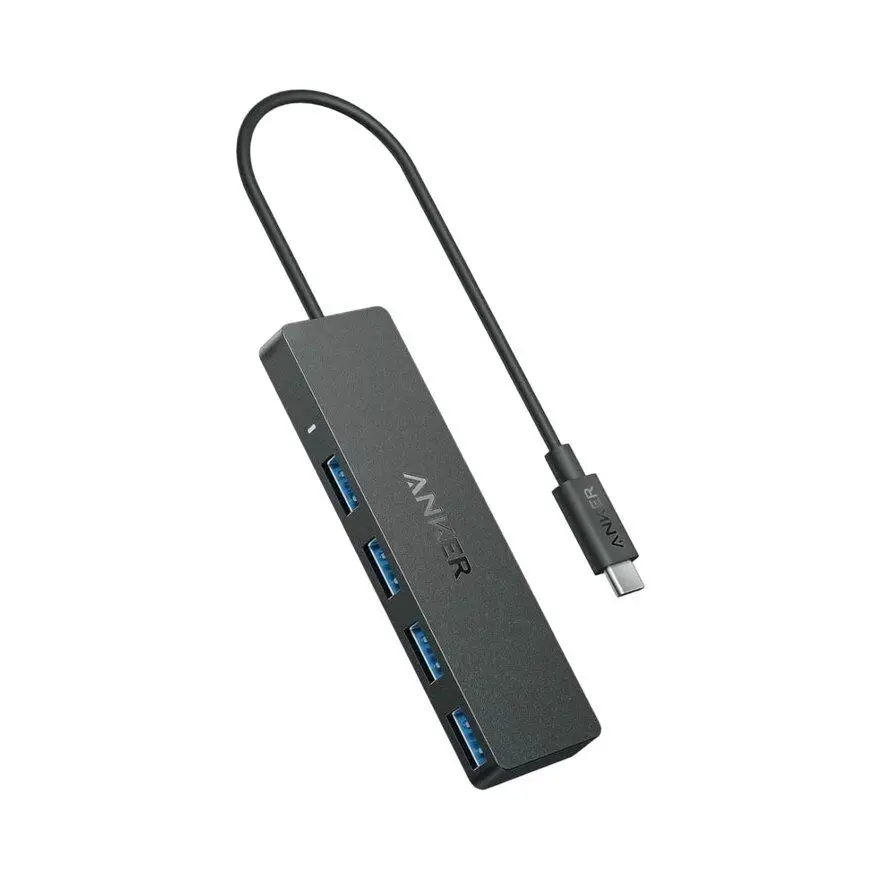 Anker USB Hub 4u1, 5Gbps, Crni